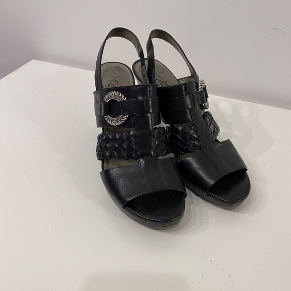 Brighton | Shoes | Brighton Womens Brazilian Black Leather Sling Back ...